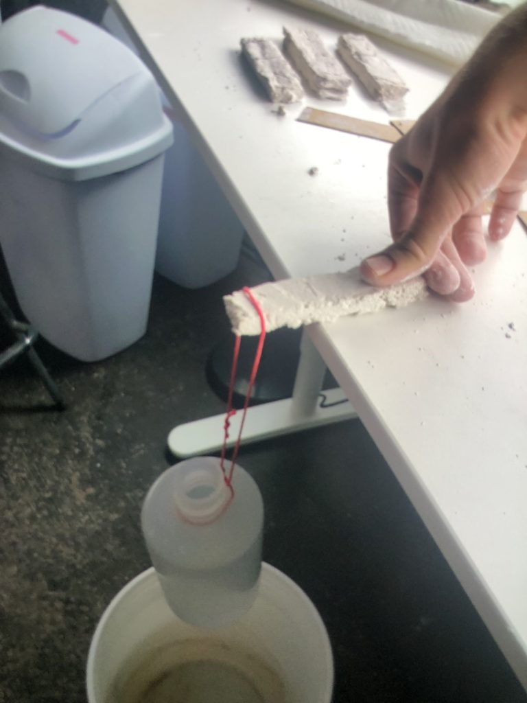 05Dec19 Testing gypsum – Mars Desert Research Station